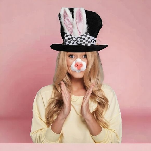 Alaiyaky | Costumes | Easter Bunny Top Hat White Rabbit Costume ...